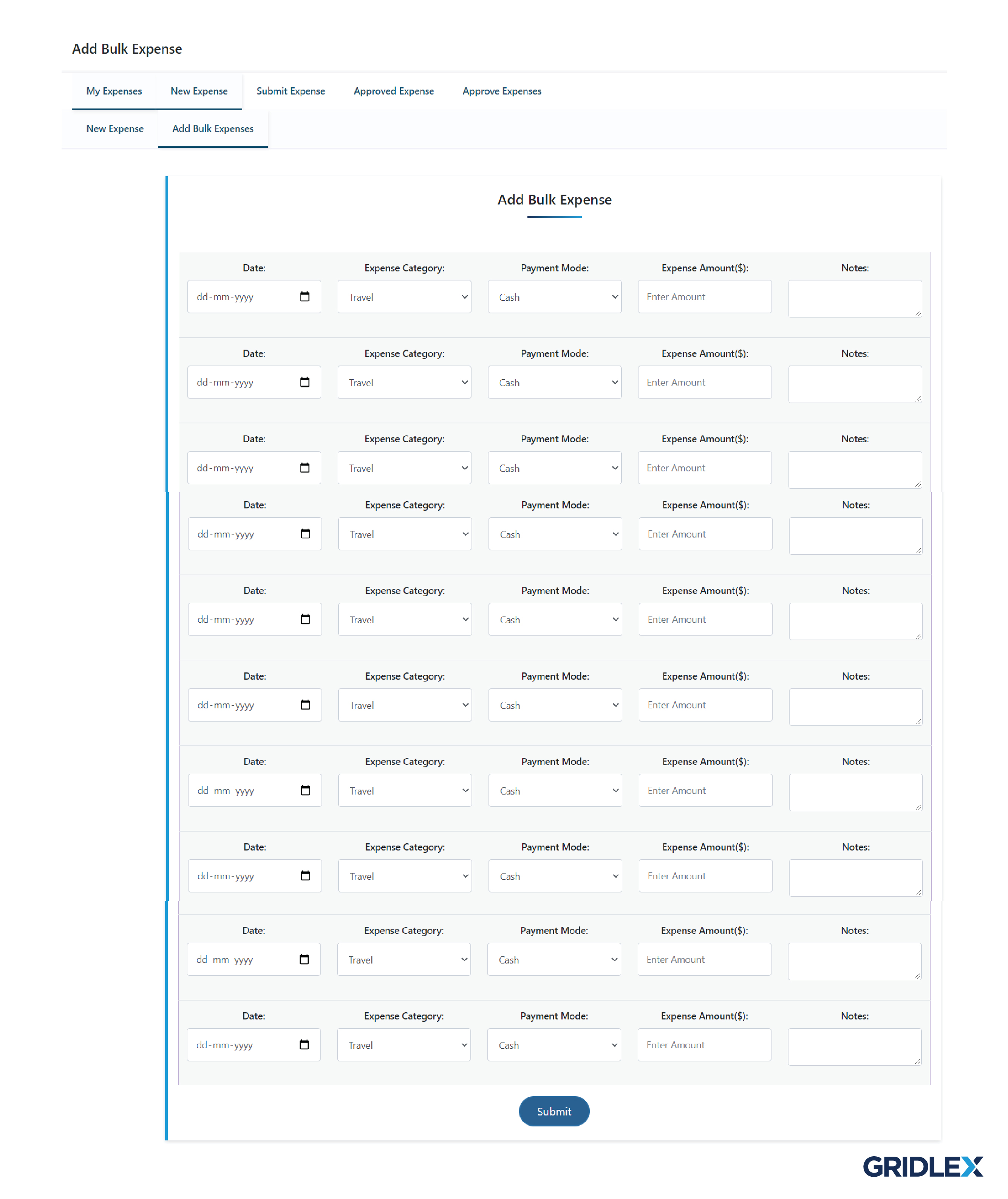 Gridlex Gem Expense Management Software